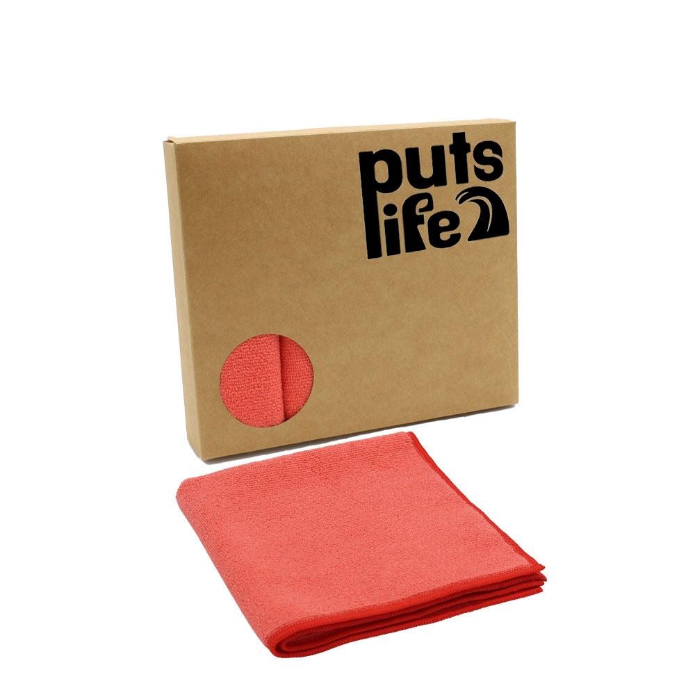 Puts Life Röd Mikrofiberduk 40 x 40